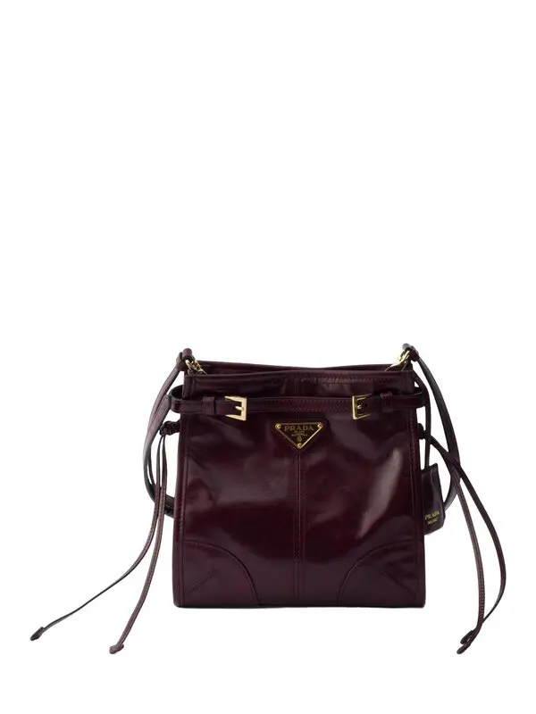 Prada Bonnie Leather Mini Shoulder Bag - Red