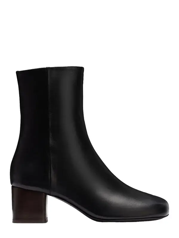 LEMAIRE Leather Anatomic 55 Boots - Black
