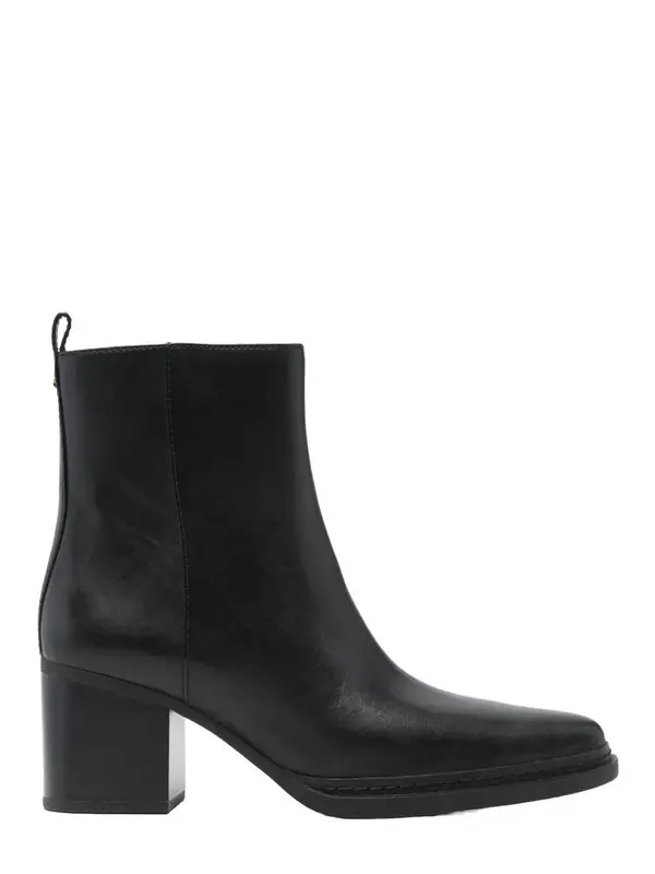 Michael Kors Leather High Heel Boots - Black