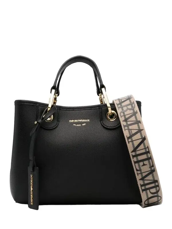Emporio Armani Leather Handbag - Black