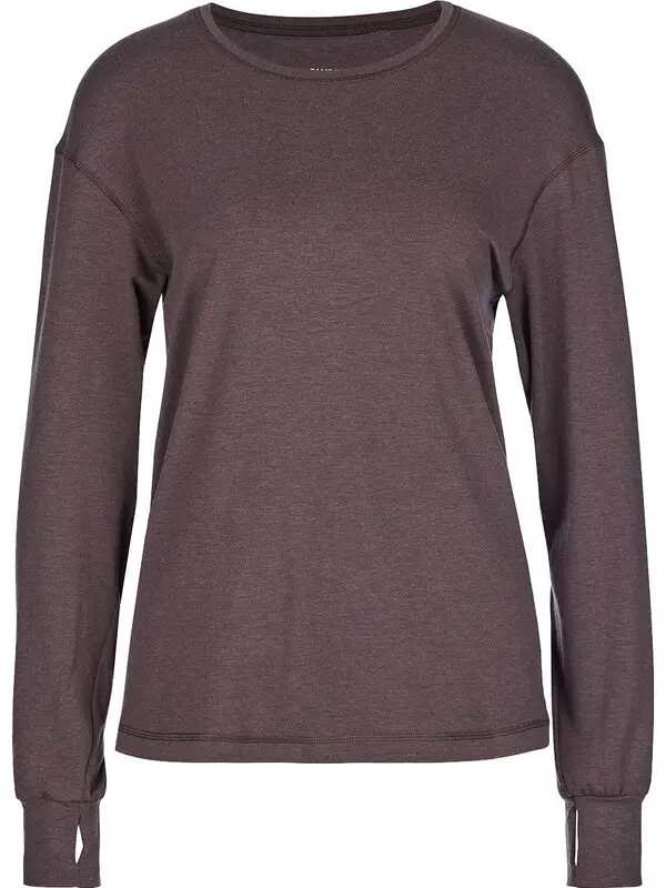 CALIDA Long Sleeve Cotton Shirt - Brown