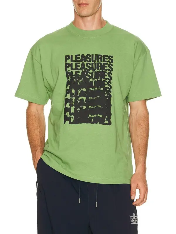 PLEASURES Immolate T-shirt - Sage