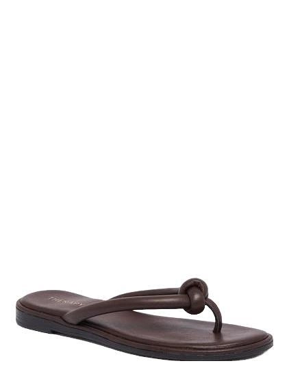 THERAPY AUSTRALIA Tyana Open Round Toe Sandal - Chocolate Pu