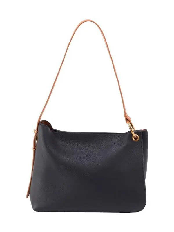 Hobo Rayna Leather Shoulder Bag - Black