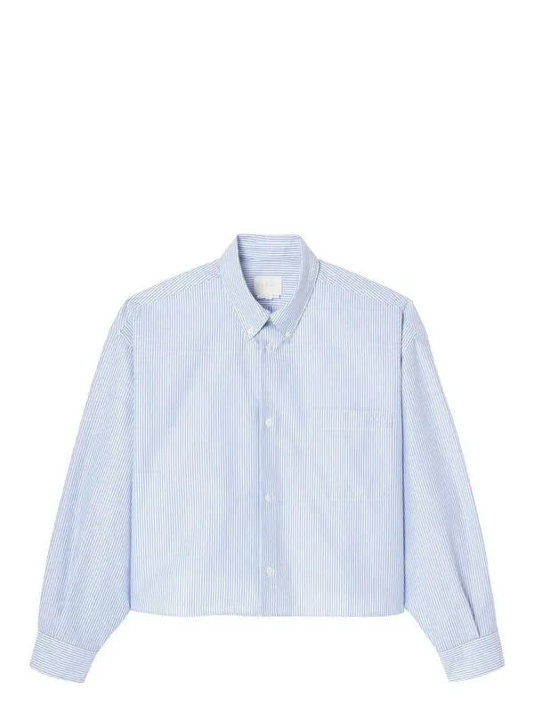 A.p.c. Sophia Striped Button-down Shirt - Blue