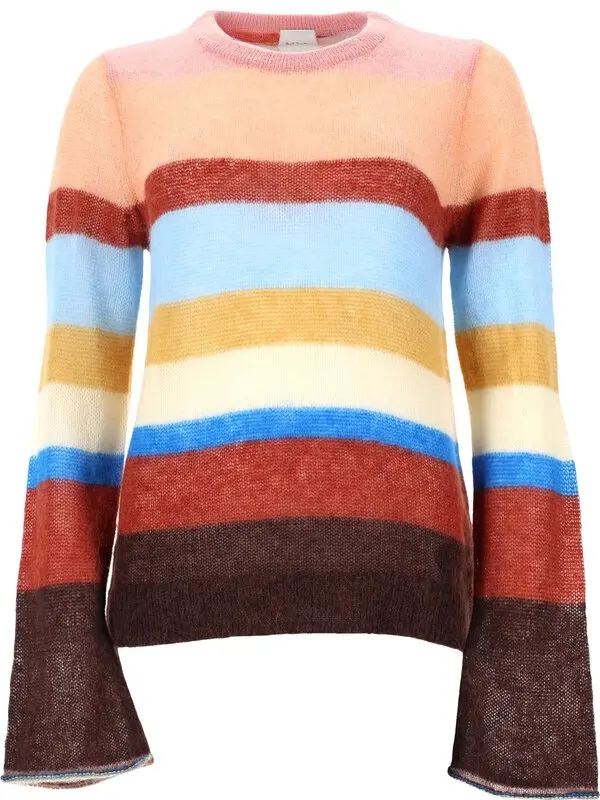 Paul Smith Striped Mohair Blend Sweater - Multicolour