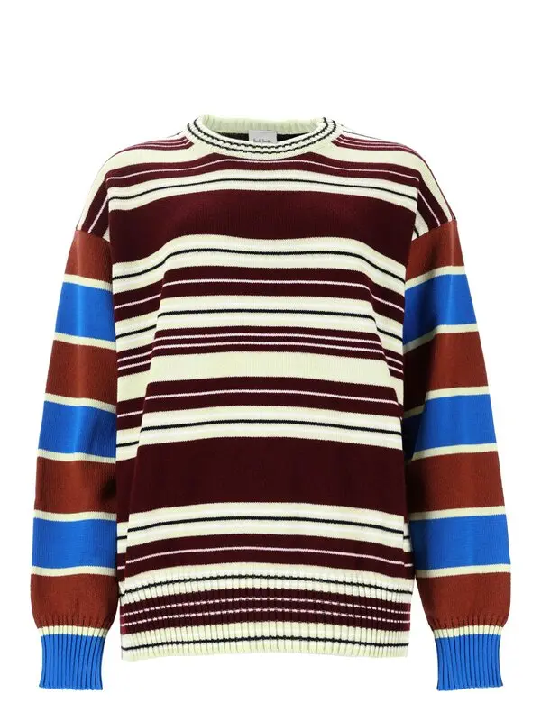 Paul Smith Striped Wool And Cotton Sweater - Multicolour