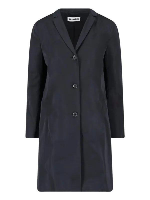 JIL SANDER Tailored Silk-blend Padded Jacket - Black