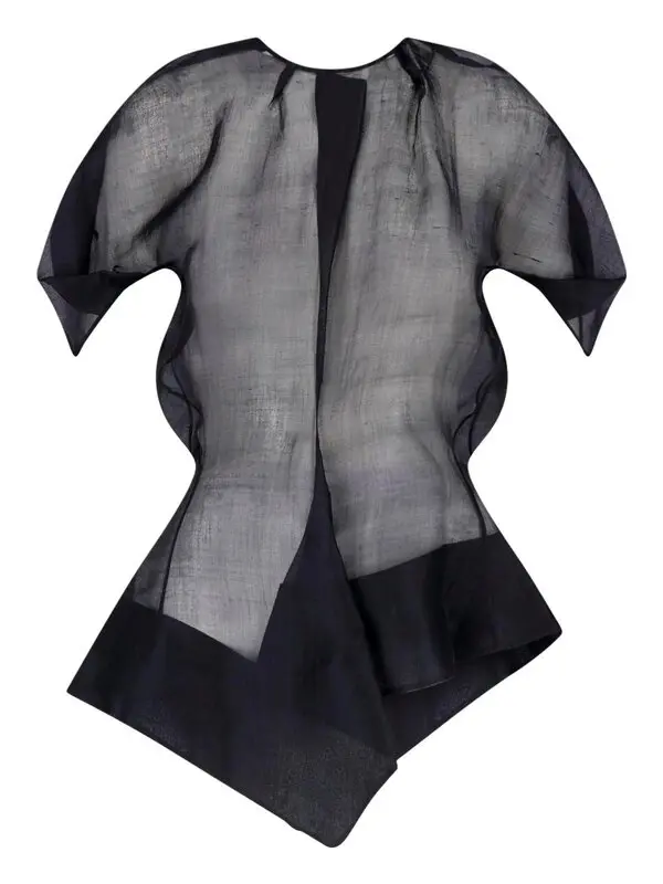 Khaite 100% Silk T-shirt - Black
