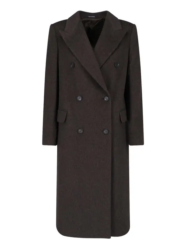 Tagliatore Double-breasted Virgin Wool Jacket - Brown