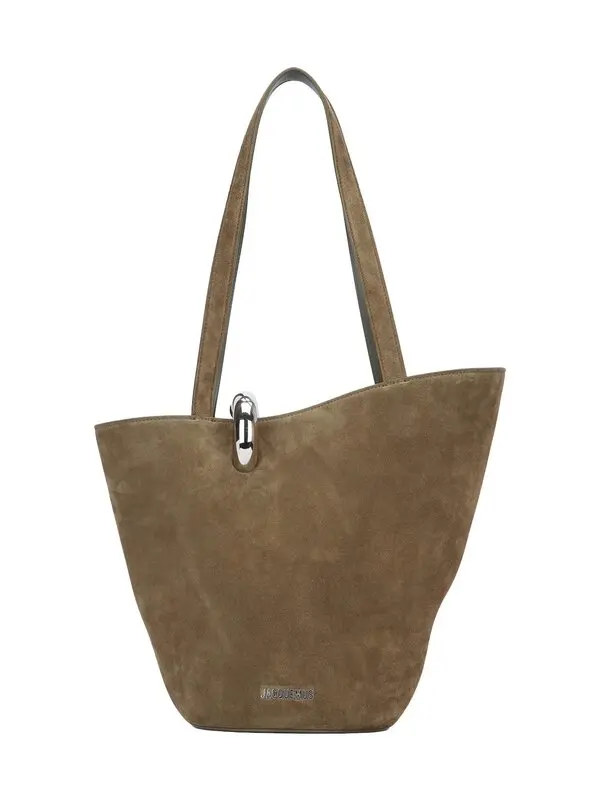 Jacquemus Mini Bamboo Handle Handbag - Khaki