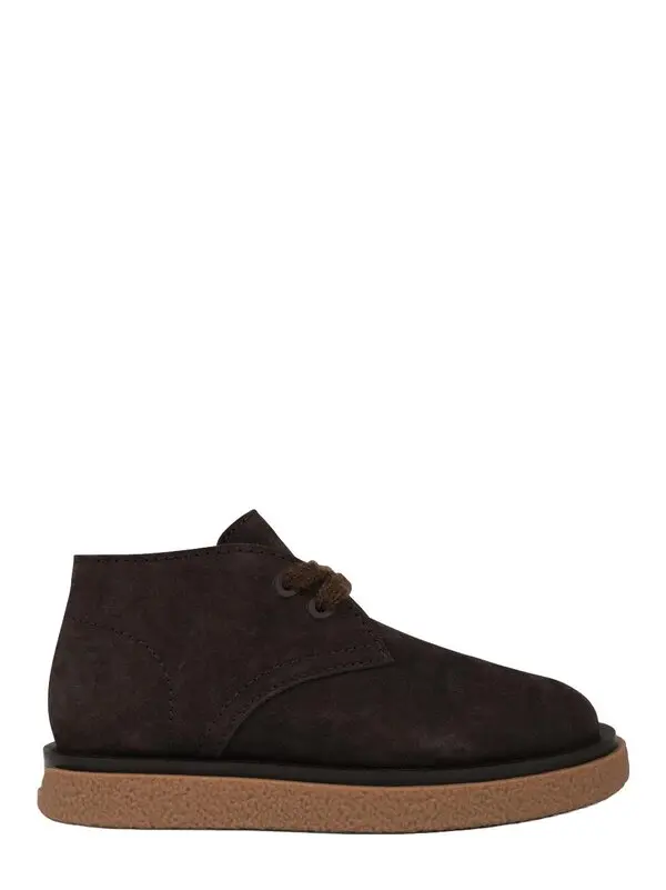 Dior Suede Lace-up Boots - Brown