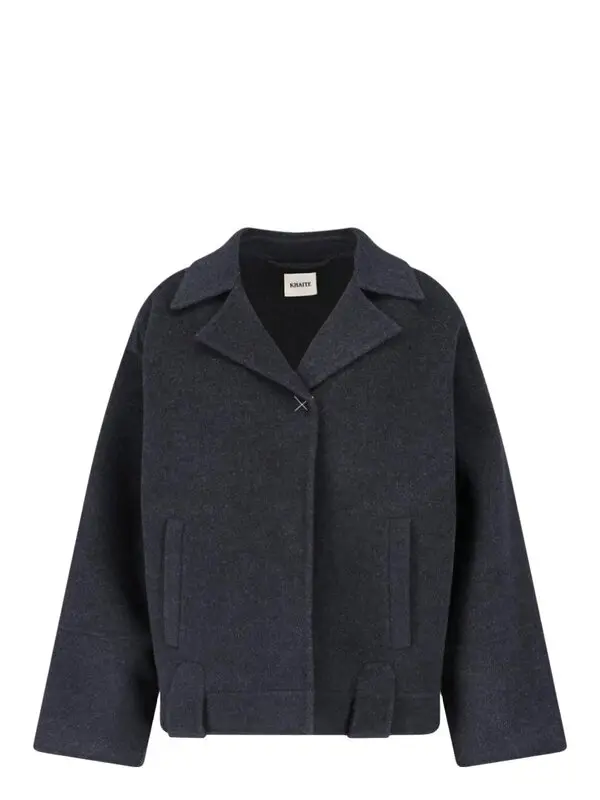 Khaite 100% Wool Tailored Jacket - Grey