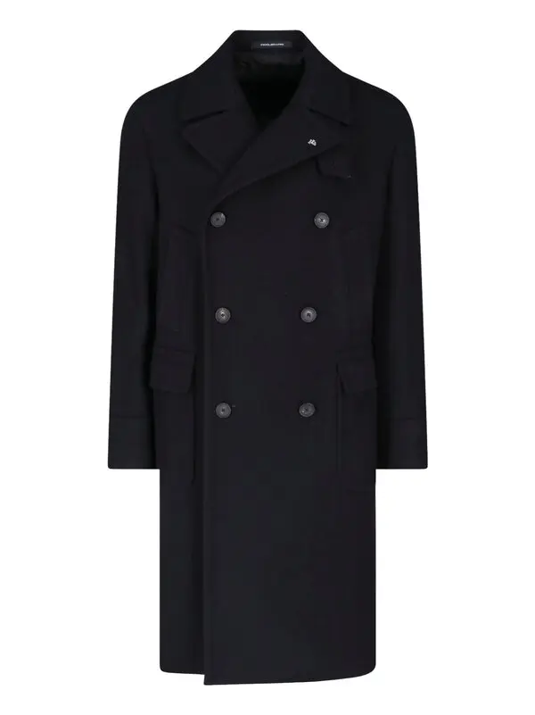 Tagliatore Double Breasted Wool-cashmere Blend Jacket - Black