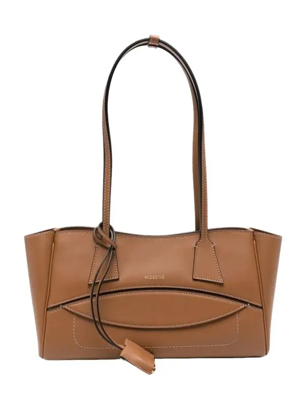 HIDESINS Shopper Small Leather Tote - Beige