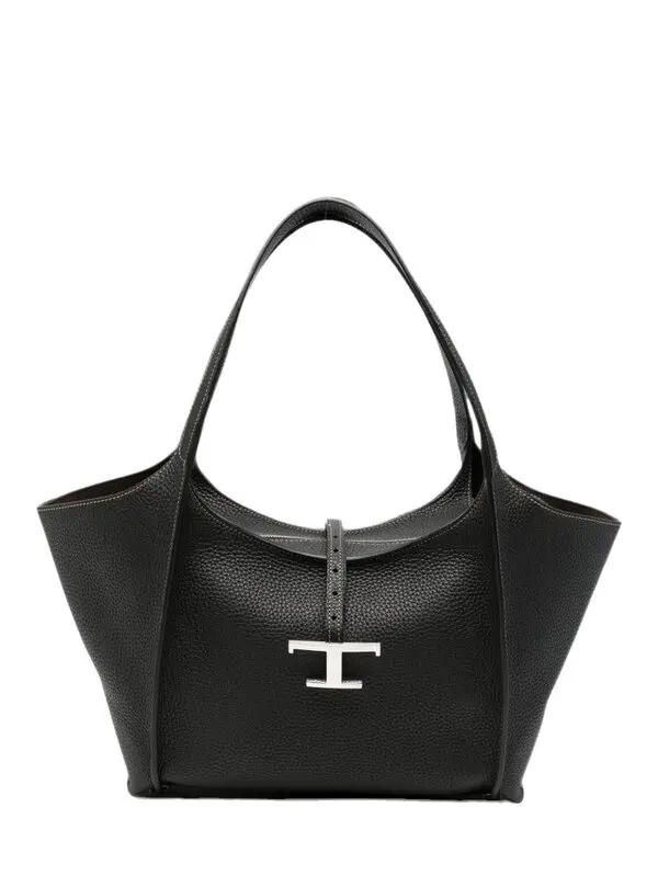 TOD'S T-timeless Small Leather Tote Bag - Black