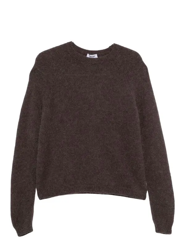 BASE Wool Crewneck Sweater - Brown
