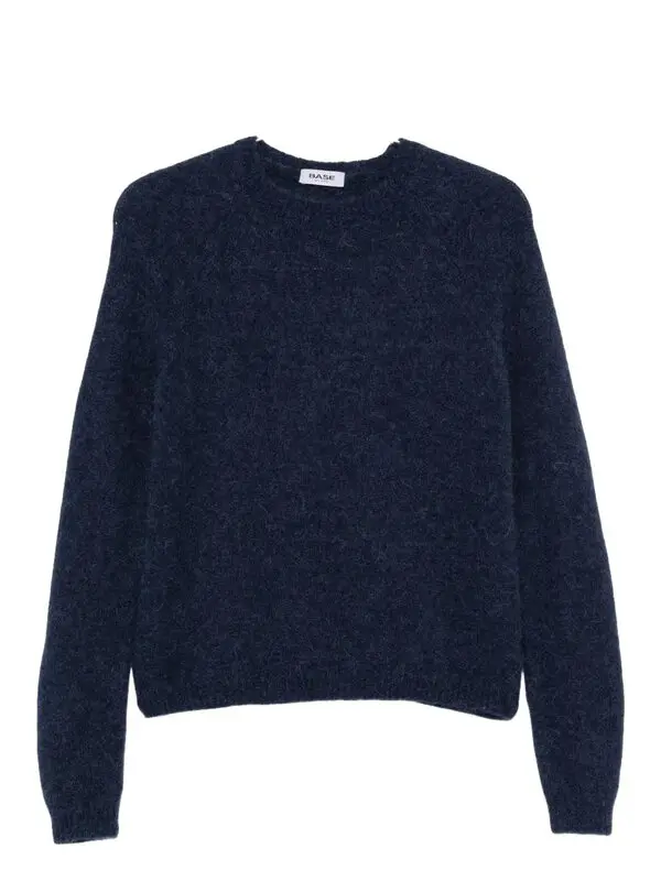 BASE Wool Crewneck Sweater - Blue