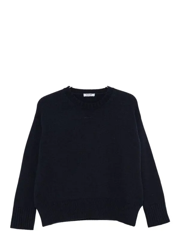 BASE Wool And Cashmere Crewneck Sweater - Blue