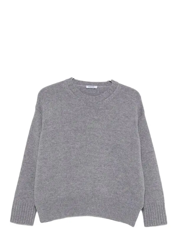 BASE Wool And Cashmere Crewneck Sweater - Grey