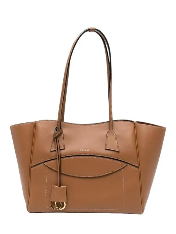 HIDESINS Leather Shopper Bag - Beige