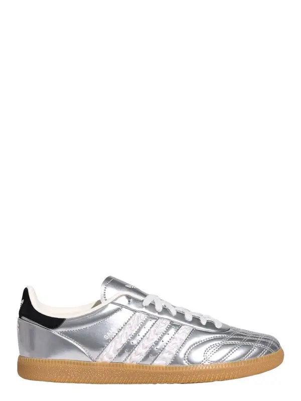 Adidas Samba Jp Metallic White Black Gum - Silver