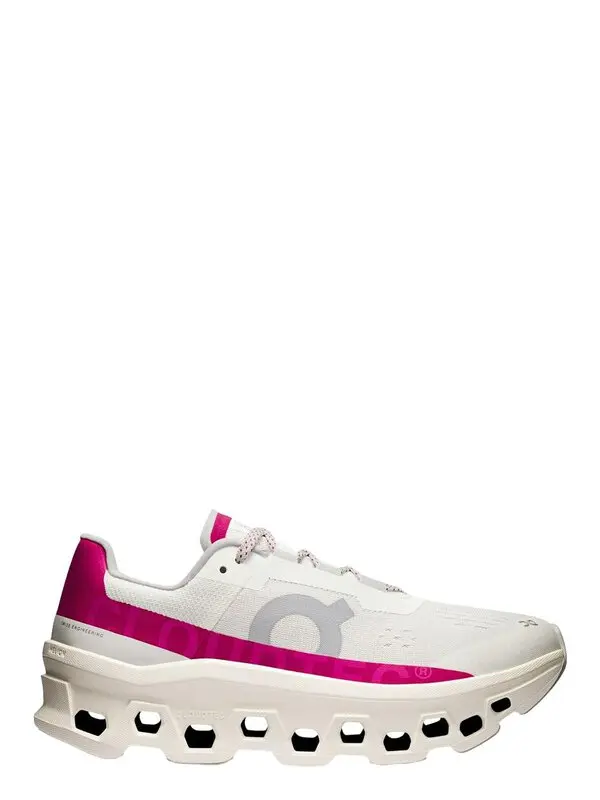 On Cloudmster 'ivory Grenadine - White