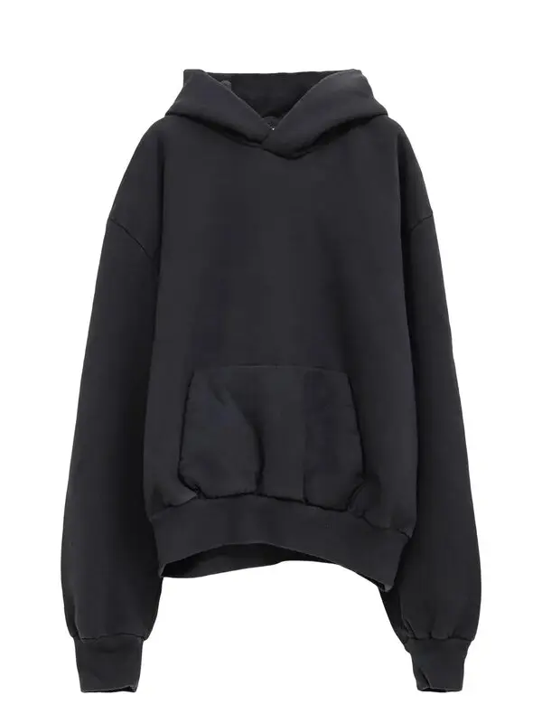 Fear Of God Classic Fit Half Raglan Pocket Hoodie - Black