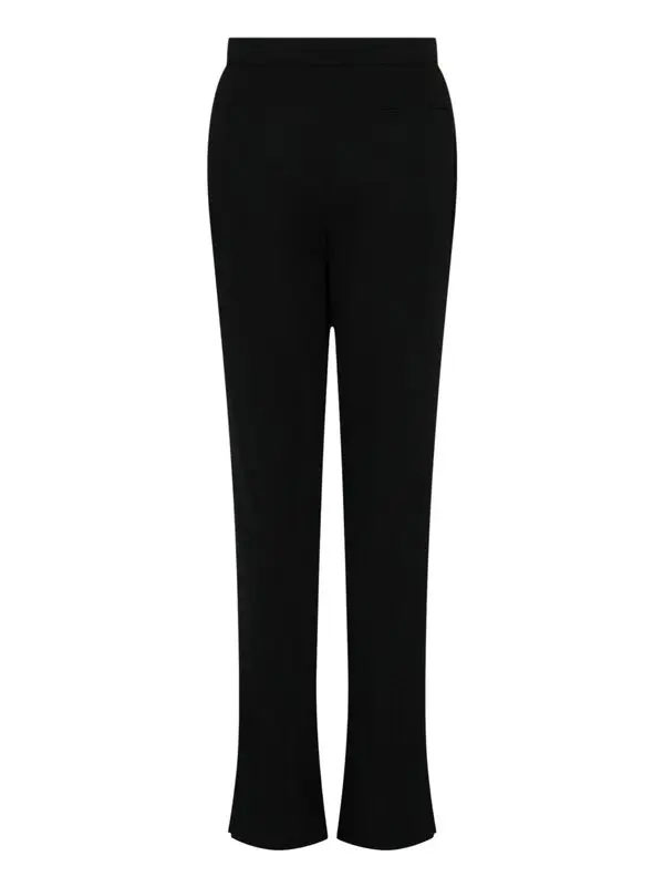 Alexander McQueen Wool Flare Hem Trousers - Black