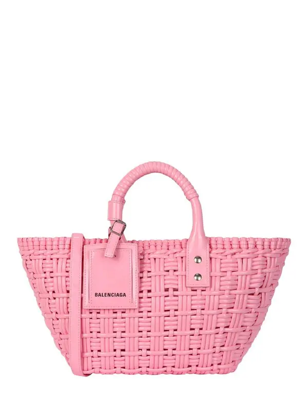 Balenciaga Bistro Xs Basket Top Handle Bag - Pink