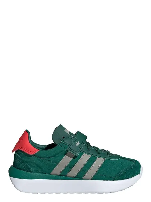 Adidas Country Xlg C Collegiate Silver Pebble Bright Red Sneakers - Green