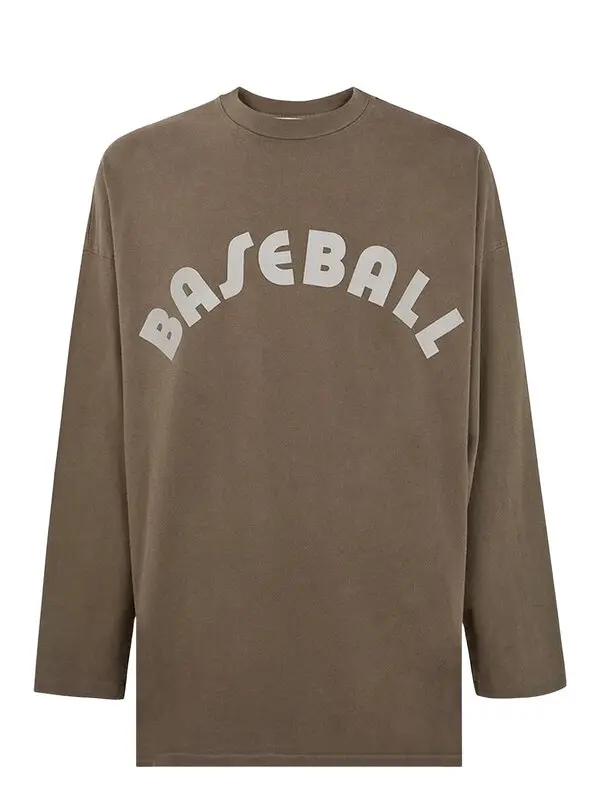 Fear Of God Long Sleeve "baseball" T-shirt - Brown