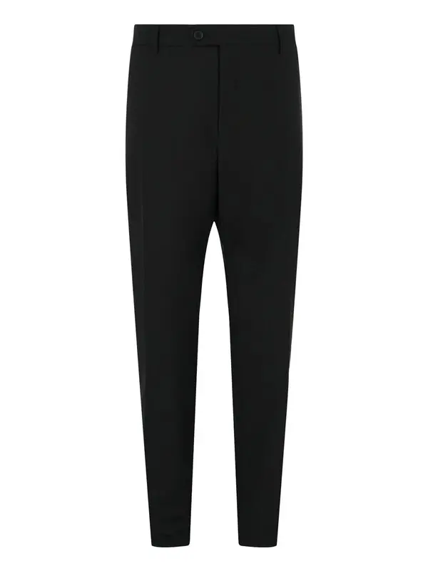 FERRAGAMO Tailored Straight Leg Trousers - Black