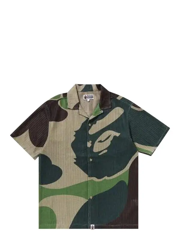 A BATHING APE Mega Abc Camo Mesh Shirt - Green