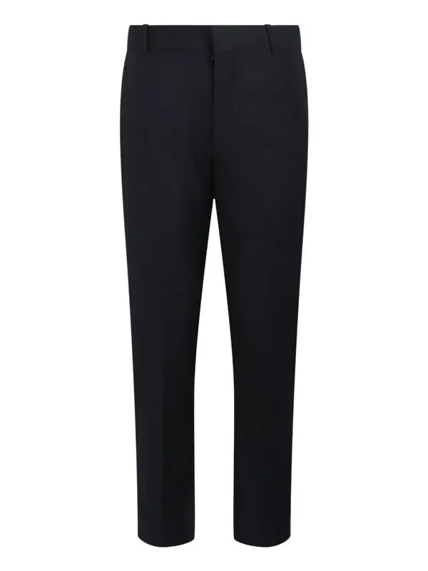 Alexander McQueen Slim Fit Cigarette Trousers - Blue