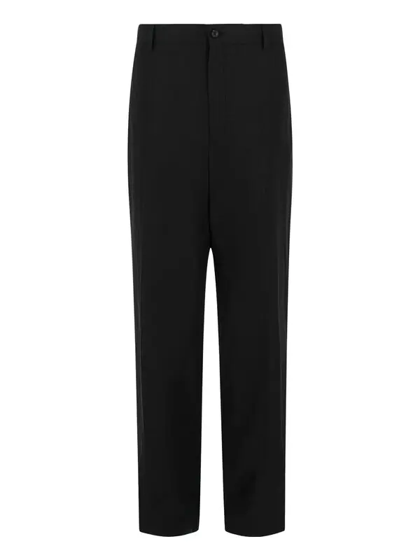 FERRAGAMO Contrast Trim Pants - Black