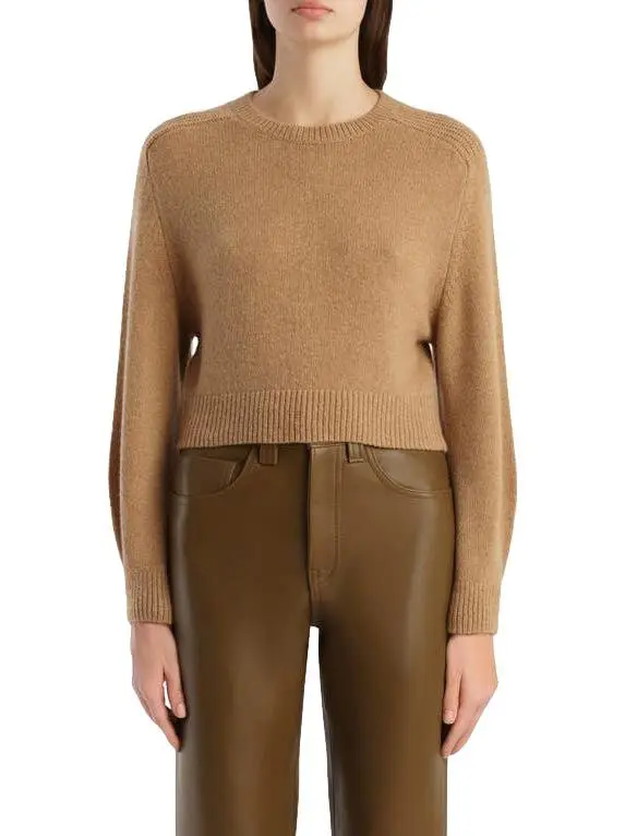 Khaite Masie Stretch Wool & Cashmere Sweater - Camel