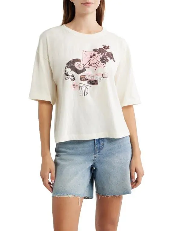 GOLDEN HOUR Love Letter Graphic Tee - Marshmallow