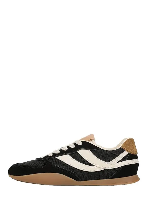 Vince Echo Suede Trainers - Black/flax