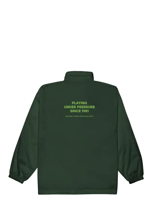 ANCHOR & CREW Under Pressure" Embroidered Windbreaker Coat - Green