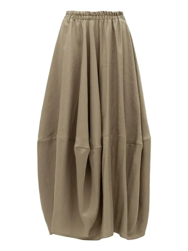 BIANCA POPP Imperial Skirt In Sage Rayon - Green