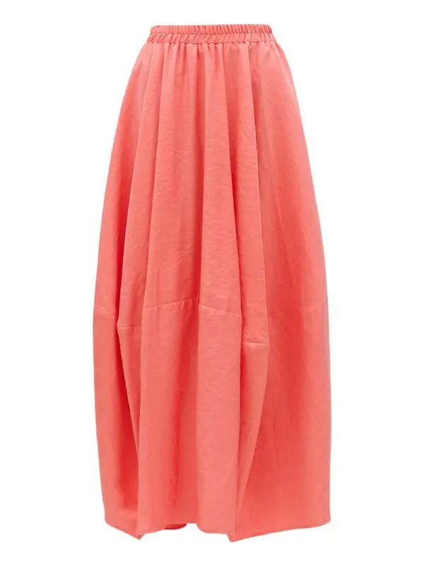 BIANCA POPP Imperial Skirt In Salmon Rayon - Pink