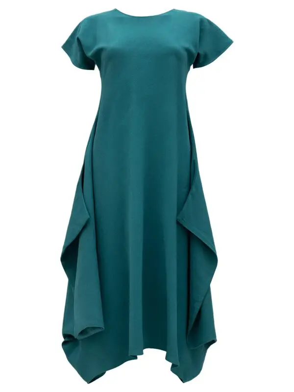 BIANCA POPP Many Angles Dress In Ocean Rayon - Green