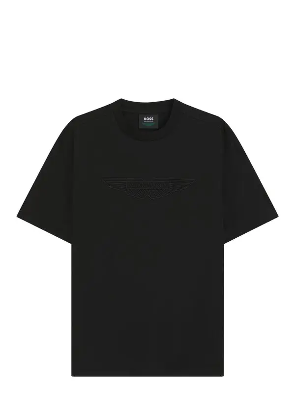 BOSS X Aston Martin T-shirt In Mercerized Cotton - Black