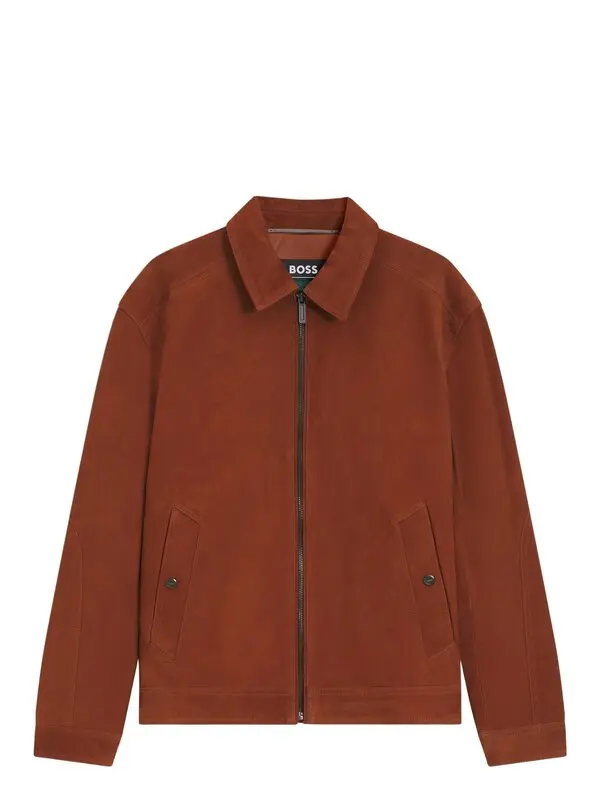 BOSS X Aston Martin Suede Jacket - Brown