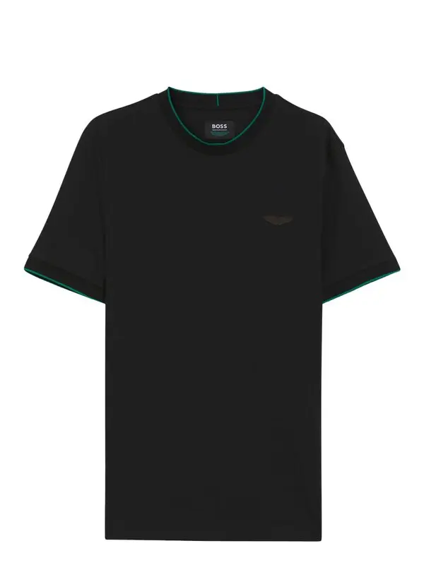 BOSS X Aston Martin T-shirt In Mercerized Cotton - Black