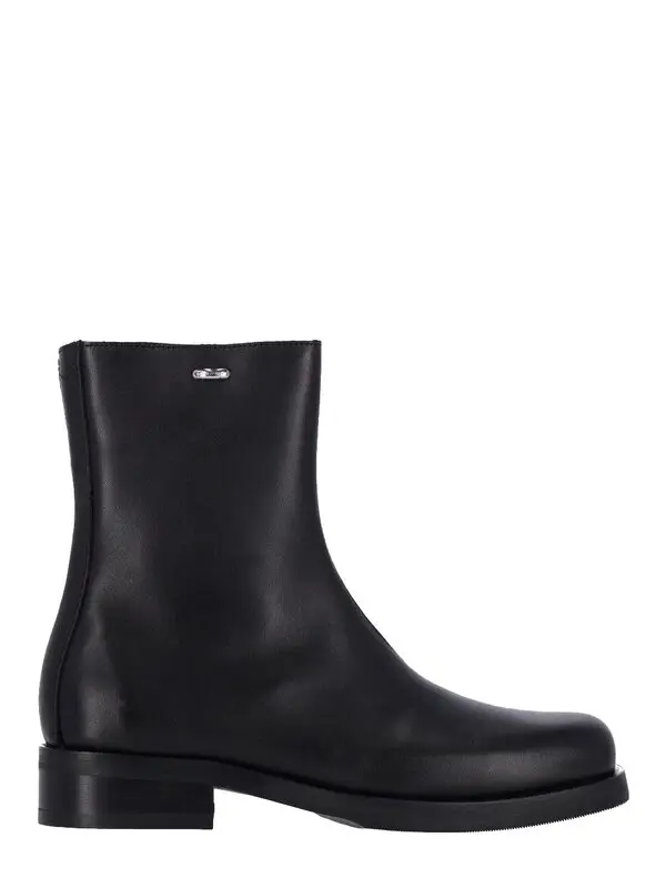 Our Legacy Camion" Leather Ankle Boots - Black
