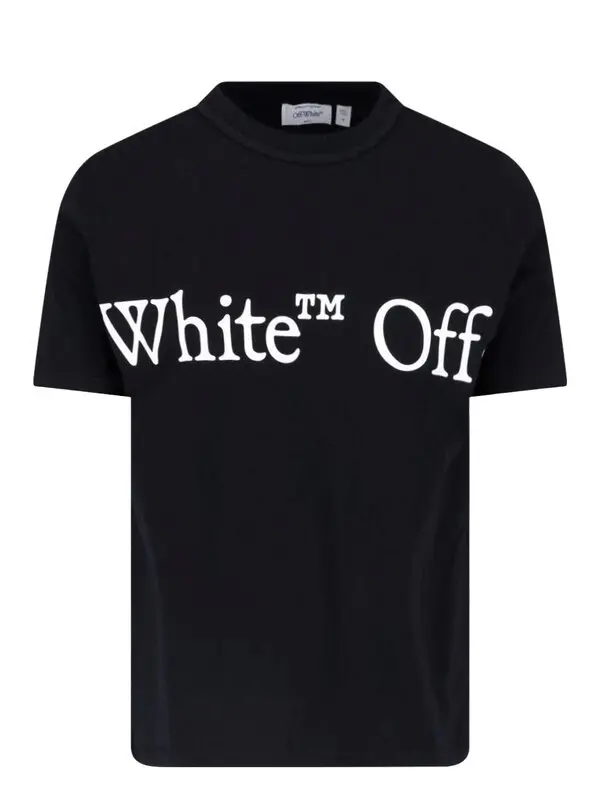 Off-White T-shirt Logo "bookish - Black