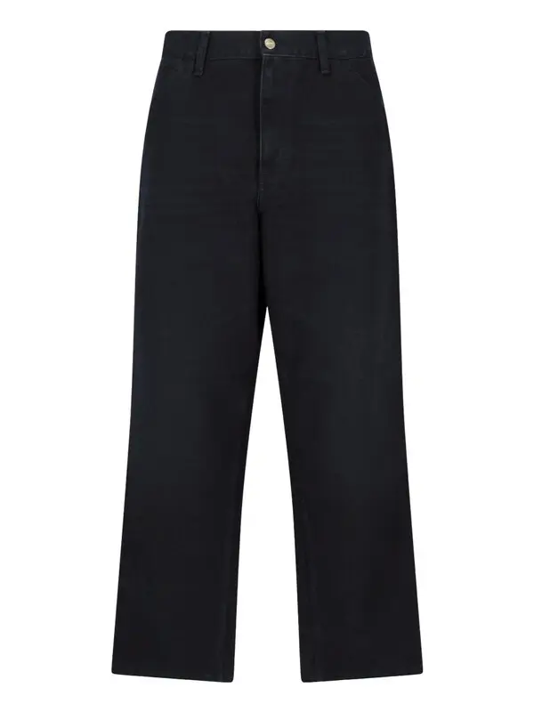 Carhartt Work In Progress Single Knee Carpenter Trousers - Black