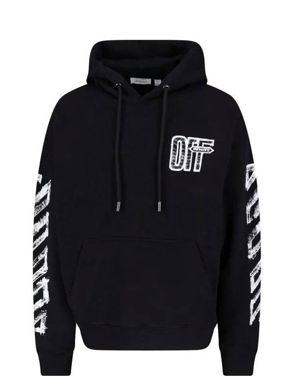Off-White Motion Arrow Skate Hoodie - Black